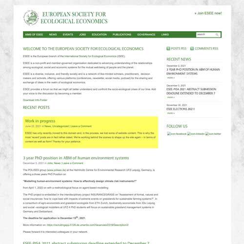 Regional Societies - The International Society for Ecological Economics